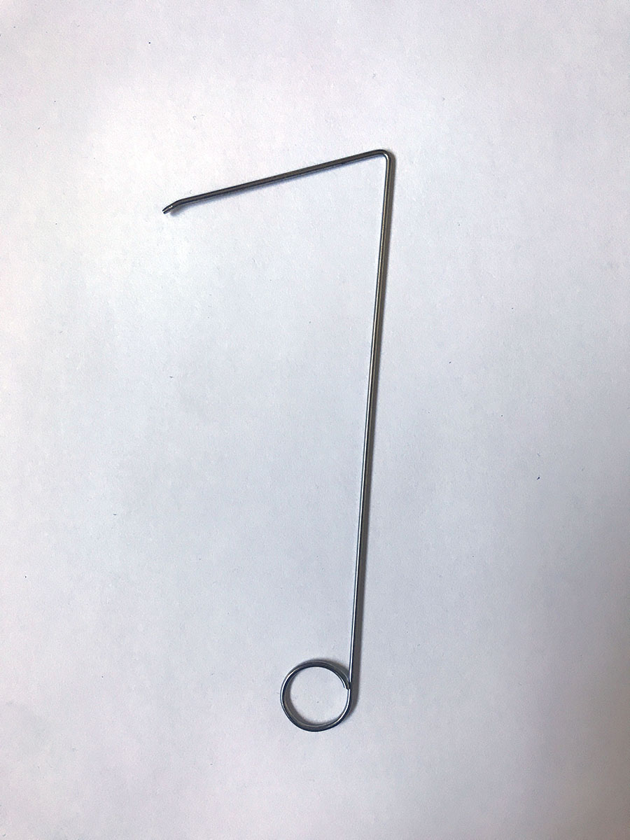 WIRE LOOP WEIGHT HANGER - 2 pcs - FOR KNITTING MACHINES